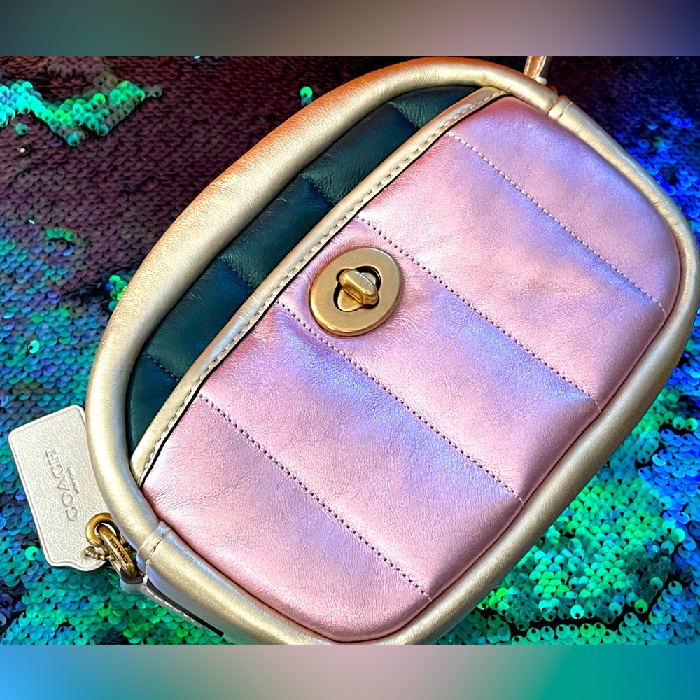 Coach Metallic Crossbody Bag Nwot - Gem